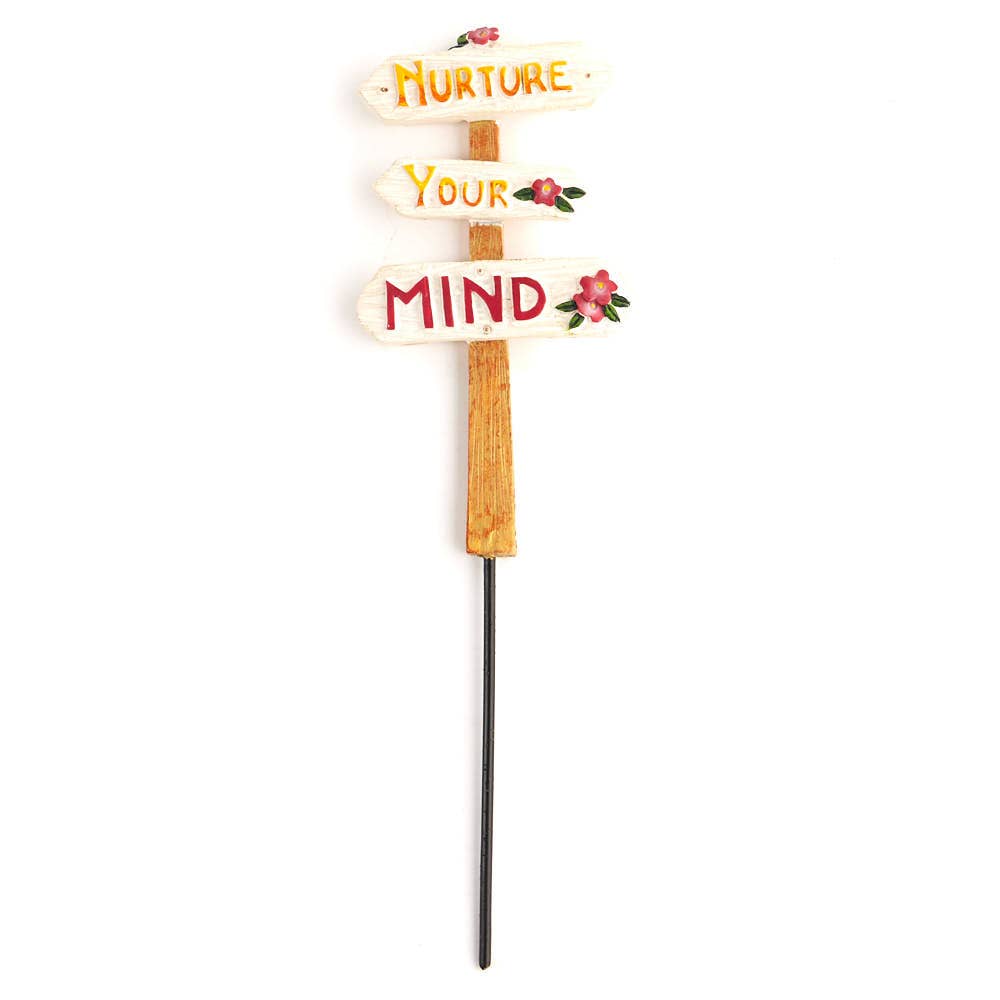 Nurture Your Mind Sign Pick