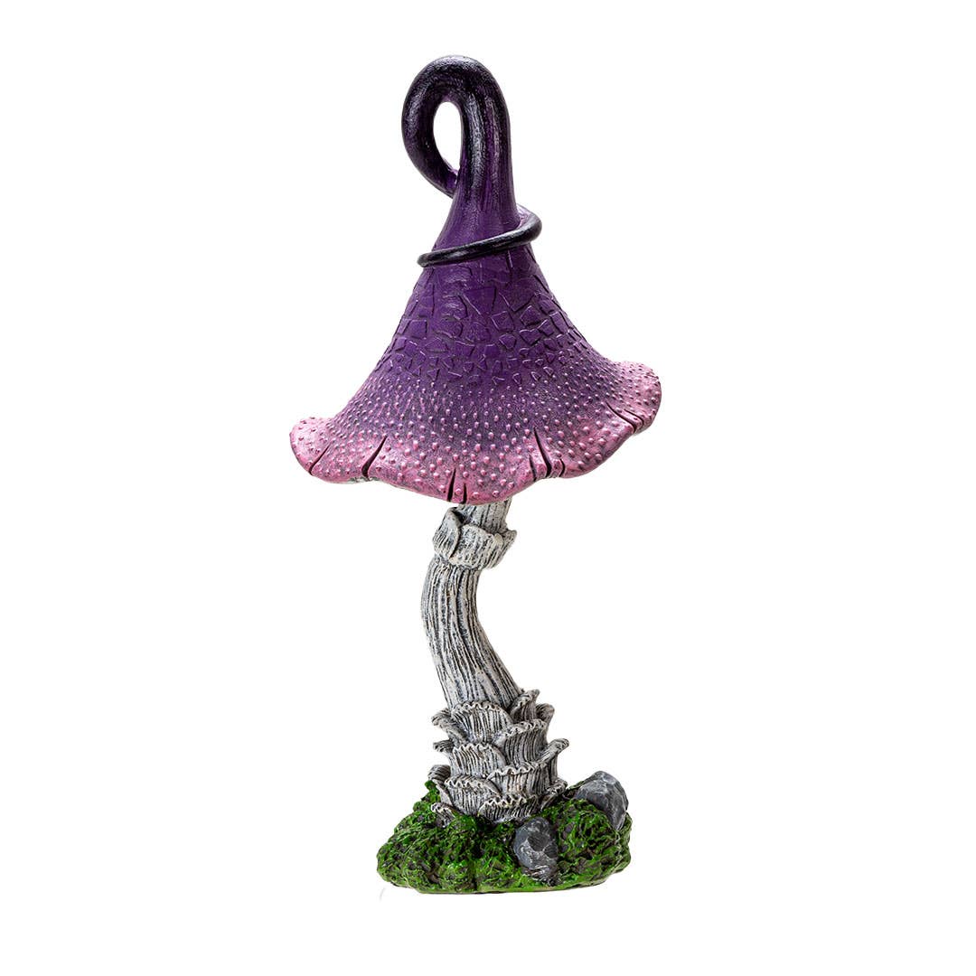 Whimsical Garden Toadstool Mushroom Purple