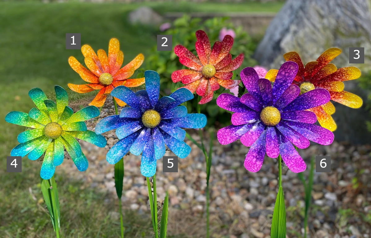 Metal Blossom Burst Flowers