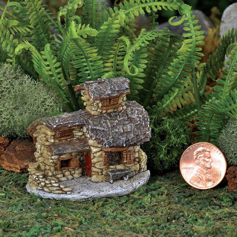 Micro Mini Ranch Troll House, Fairy Garden House, Mini House, Miniatur
