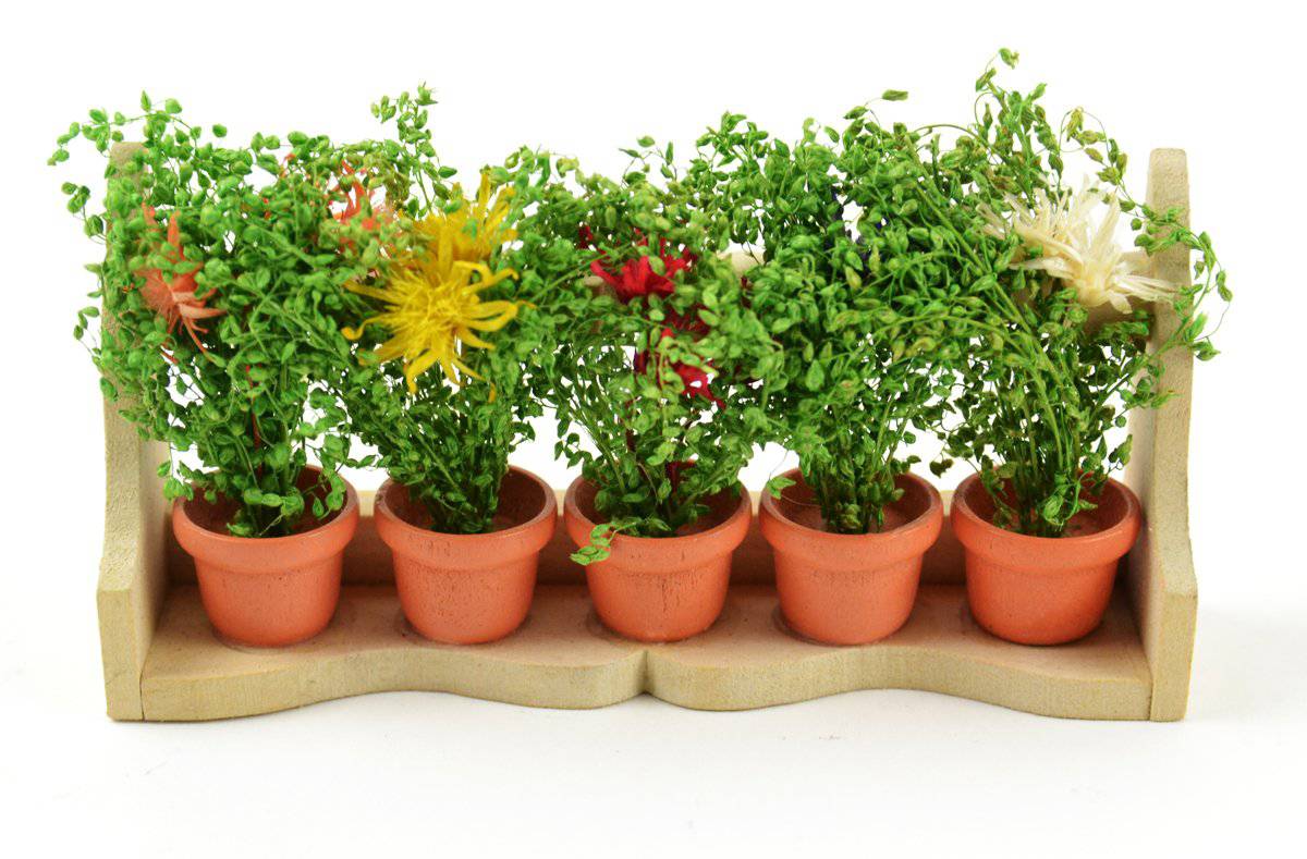 Flower Box with Wild Flowers, Mini Flower Box, Fairy Garden Flower Box