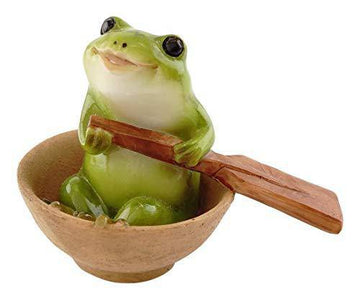 Frog Rowing Boat, Fairy Garden, Mini Frog, Rowing Frog, Boat Frog