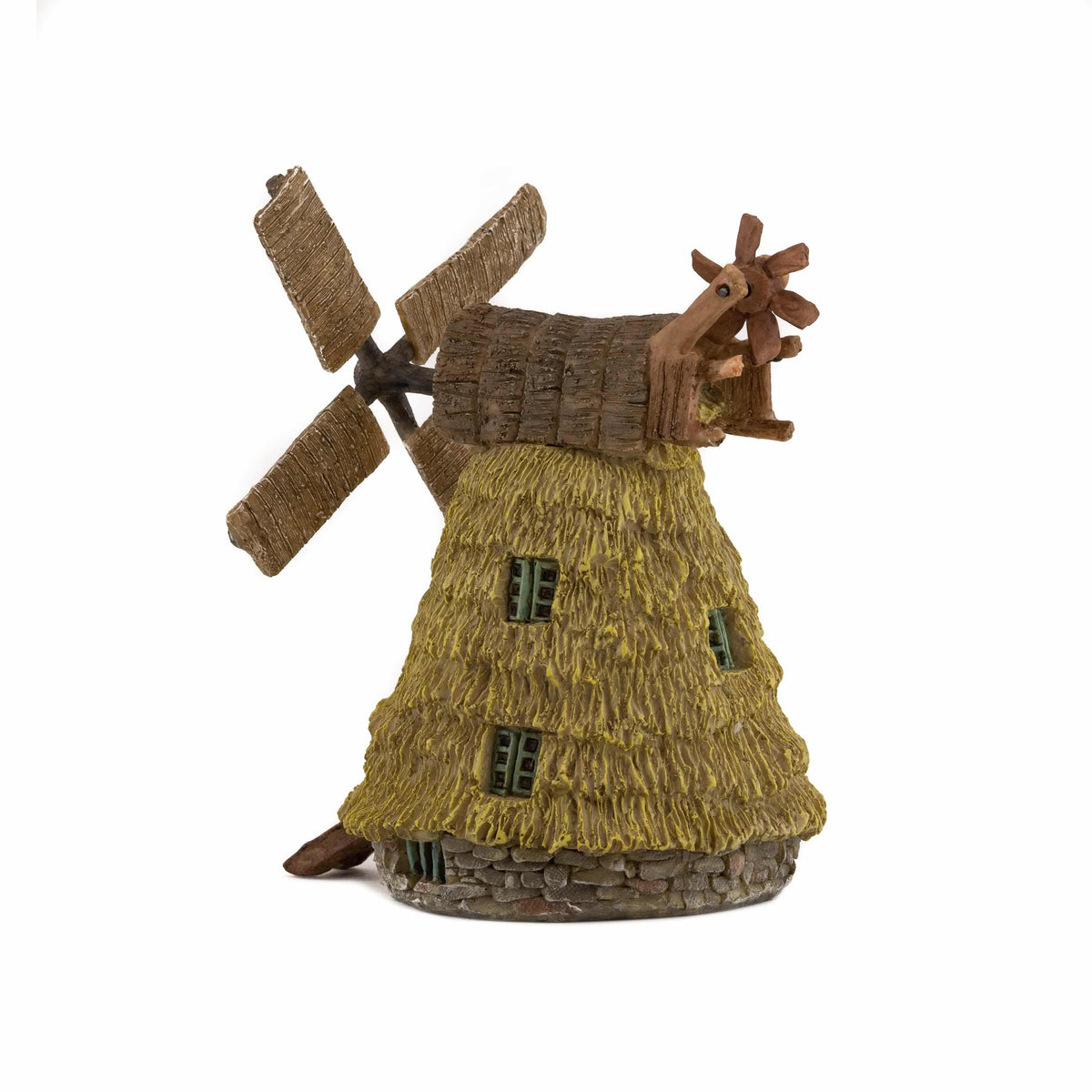 Miniature Straw Windmill, Fairy Garden Windmill, Mini Windmill