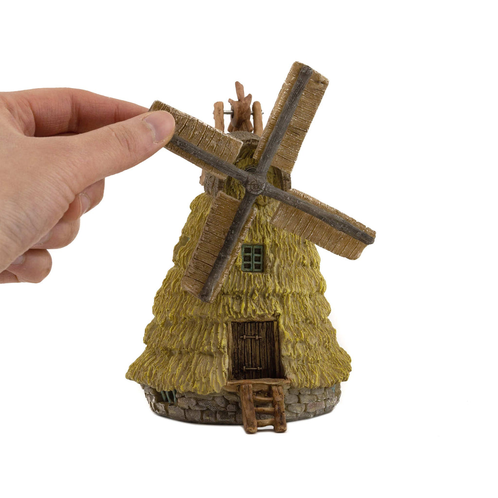 Miniature Straw Windmill, Fairy Garden Windmill, Mini Windmill